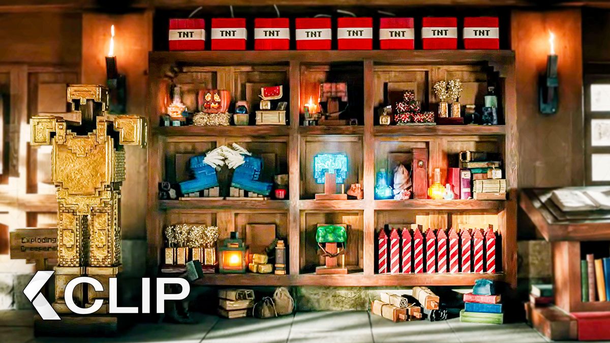 Steve Shows His Stash - A MINECRAFT MOVIE Clip | KinoCheck