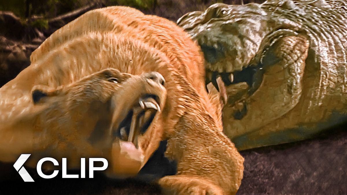 Bear DEVOURERED by a Huge Crocodile - LAKE PLACID Clip | KinoCheck